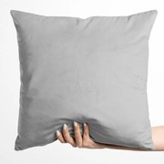 Biante Sametový povlak na polštář Velvet Premium SVP-027 Světle šedý 30 x 50 cm