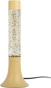 Světle žlutá stolní lampa se skleněným stínidlem (výška 37,5 cm) Astro Glittler – Leitmotiv
