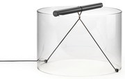 Flos F7543031 To-Tie T3, černá designová lampička se stmívačem, 10W 2700K, průměr 30cm, výška 22cm