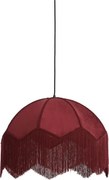 Vínové závěsné svítidlo s textilním stínidlem ø 60 cm Malacia – Light & Living