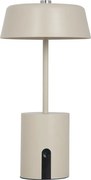Béžová kovová LED stolní lampa (výška 22,5 cm) Elemental LED – Leitmotiv
