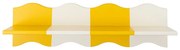 Žlutá/bílá dětská police 80 cm Bubbi – Bloomingville Mini