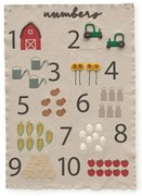 Dětská nástěnná dekorace Farm Numbers – Lorena Canals