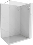 Mexen Lunar sprchová stěna pravá 110 x 200 cm, 8mm čiré sklo, broušená ocel, 830-110-000-97-00-P