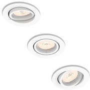 Philips 50183/31/PN - SADA 3x Podhledové svítidlo ENNEPER 1xGU10/5,5W/230V 50183/31/PN