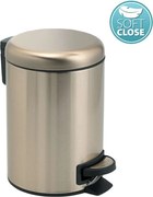 Sapho Gedy Koupelnové doplňky - Odpadkový koš 5 l, Soft Close, matná zlatá 330987