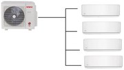 Klimatizace Vivax Design R+ white 1+4 (2,7kW + 2,7kW 2,7kW + 2,7kW) Multi-split R32