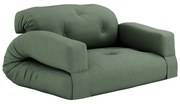 Zelená rozkládací pohovka 140 cm Hippo - Karup Design
