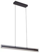 Moderní závěsné svítidlo černé s kouřovým sklem vč. LED Easylift - Catch