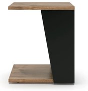Konferenční stolek s deskou v dekoru ořechového dřeva 40x40 cm Albi - TemaHome