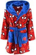 Dětský fleece župan s modrou kapucí Spiderman, EU 98