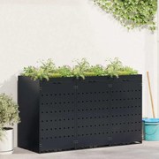 vidaXL Úložný box na 3 popelnice Černá 204 x 77,5 x 121,5 cm [3394739]