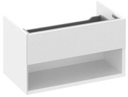 Ravak Lite - Umyvadlová skříňka 80x45x43 cm, 1 zásuvka, lesklá bílá X000001861