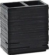 Gedy Gedy, QUADROTTO držák kartáčků na postavení, černá, QU9814