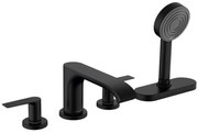 Hansgrohe Vivenis - Baterie na okraj vany, 4-otvorová instalace, sBox, matná černá 75444670