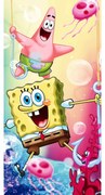 Bavlněná dětská osuška 70x140 cm Sponge Bob – Jerry Fabrics