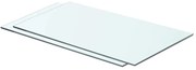 Policové desky 2 ks sklo čiré 60 x 30 cm 3051566
