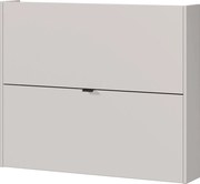 Krémový výklopný/závěsný botník v dekoru dubu 100x83x18 cm Ameca – Germania