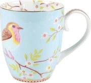 Pip Studio Floral Hrnek Early Bird modrý 350ml