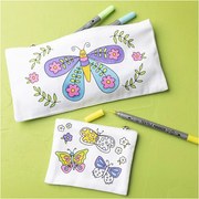 Creativ Company Kreativní sada Mini Craft Kit Textile Colouring Butterflies