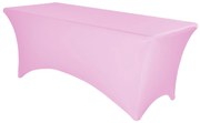 Elastický potah EXTREME na skládací stůl 180-183x76 cm VÍCE BAREV Barva ubrusu: SVĚTLE RŮŽOVÁ / PINK