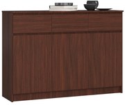 Komoda Karolína 140 cm 3 skříňky a 3 šuplíky wenge
