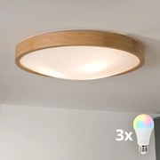 Brilagi-LED RGBW Stmív. strop. sv. CARVALHO SLIM 3xE27/9W/230V Wi-Fi dub pr. 47