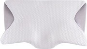 Ergonomický polštář z paměťové pěny bílo-šedá 60 x 35 cm