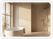 Tutumi Zrcadlo 80x60 cm s regulovatelným LED osvětlením HOM-01522