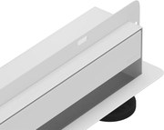 Mexen Flat Wall, sprchový žlab na zeď 2v1, 60 cm, bílá, 1230060
