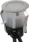 FAN LED-RIDER-R6 Sada 6 zápustných venkovních svítidel LED RIDER DC 12 V nikl 6x0,6 W 360 lm 4000 K IP67 3x3,7 cm - FANEUROPE