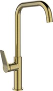 Invena Alonia, vysoká dřezová baterie h-373, zlatá matná, INV-BZ-70-009-V