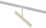 Moderní bodové svítidlo béžové s bílou pro 1fázový kolejnicový systém - Slimline Avery