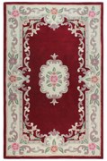 Červený vlněný koberec Flair Rugs Aubusson, 120 x 180 cm