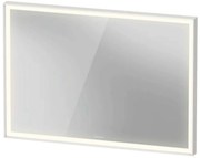 Duravit L-Cube - Zrcadlo s LED osvětlením, 100x67 cm, dotykový senzor, matná bílá LC7382018180100