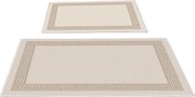 Světle hnědé koupelnové předložky v sadě 2 ks 60x100 cm – Foutastic