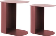 Kovové odkládací stolky v sadě 2 ks 30x45 cm Riqueza Oval – Leitmotiv