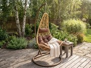 Žluté závěsné křeslo AMAZONIA se stojanem