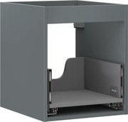 Mexen Box-A, závěsná skříňka 40 cm, 1 zásuvka, grafitová matná, 91AX0-0400-470-1-66