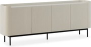 Krémová komoda 200x80x40 cm Willa – MOME