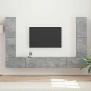 Sestava TV skříněk 8 ks Betonově šedá Kompozitní dřevo 3409135