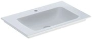 Geberit ONE - Umyvadlo nábytkové 75x48x14 cm, bez přepadu, s otvorem pro baterii, KeraTect, bílá 505.010.01.2