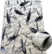 BE Koberec Allianz 6310 GREY - šedý obdélníkový Rozměr: 60x100 cm