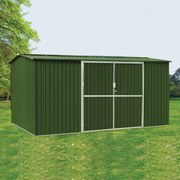 Zahradní domek na nářadí, křídlové dveře Avenberg HUNTER G1 4.1 x 2.6 m ZELENÁ