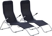 Avenberg Set 2 ks skládacích relaxačních křesel - lehátek Kent