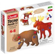 Quercetti Tecno Puzzle 3D Medvěd a los