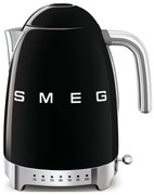 Černá rychlovarná konvice z nerezové oceli 1,7 l Retro Style – SMEG