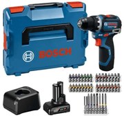 Bosch - 12V AKU vrtací šroubovák GSR 12V-32 s příslušenstvím, 1x aku 2,0 Ah Li-Ion, 1x aku 4,0 Ah Li-Ion, nabíječka 06019N7005