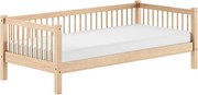 Dětská postel z bukového dřeva s roštem 90x200 cm v přírodní barvě Forrest – Vipack