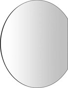 Sapho Sapho, DARA CUT LED podsvícené zrcadlo 20W, ø 100x90cm, topná folie, 34900CI